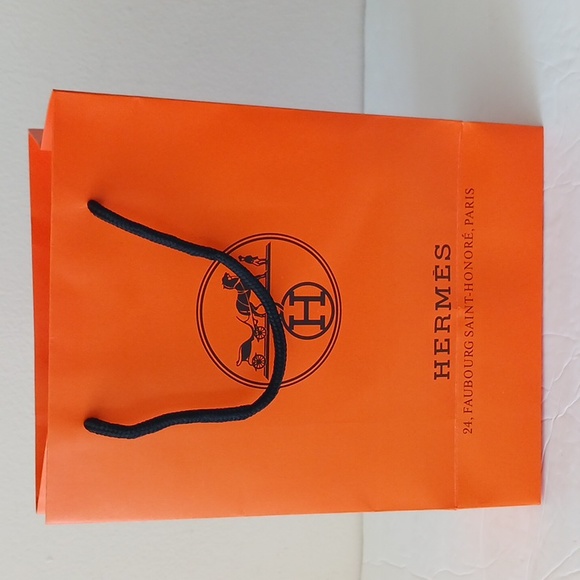 Hermès | Bags | Hermes Authentic Orange Paper Bag 5in X 85in | Poshmark